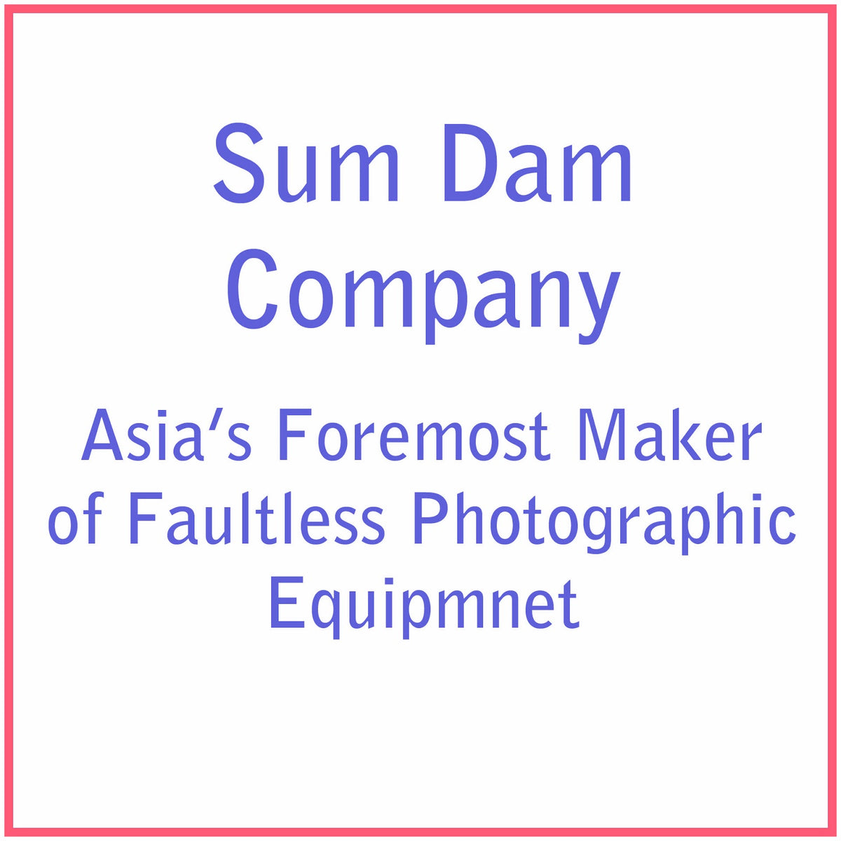 The Sacred Texts – Camera Electronic