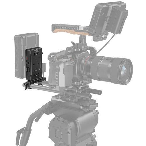 SmallRig V-Mount Battery Adapter Plate with Dual-Rod Clamp – Camera ...