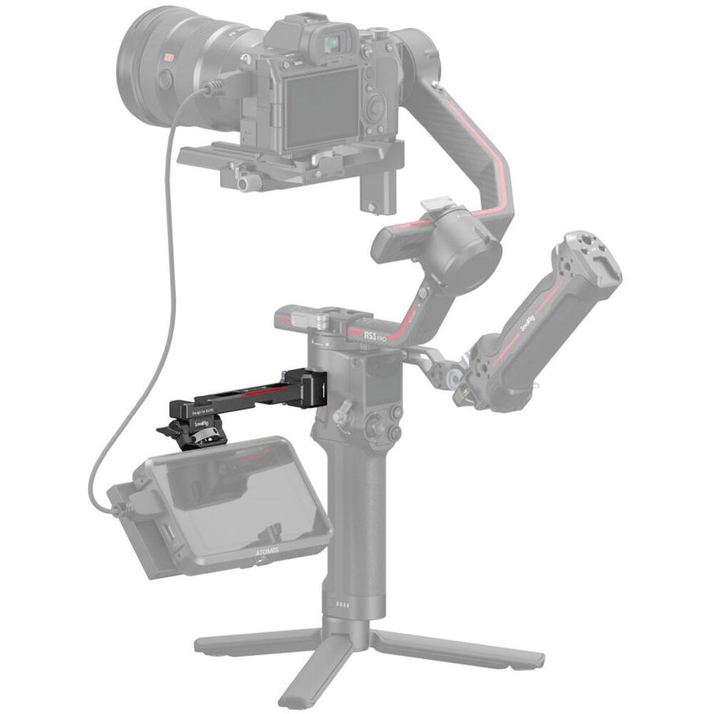 SmallRig Monitor Mount with NATO Clamp for Select DJI RS Series Gimbal ...