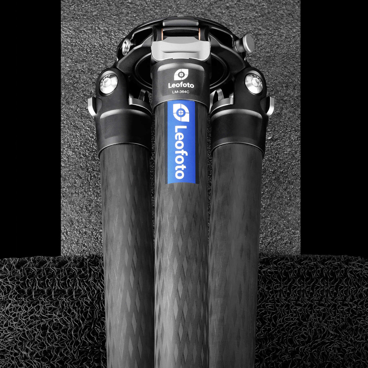 Leofoto LM-364C Summit Series 4 Section Systematic Carbon Fibre Tripod ...