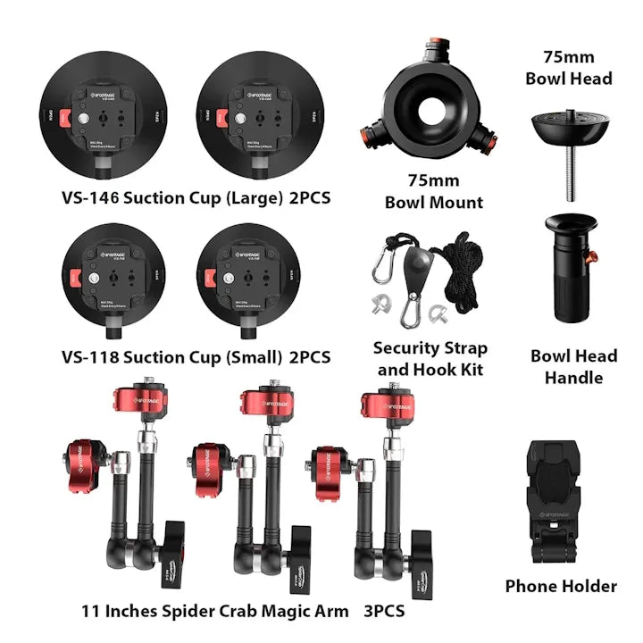 iFootage Spider Crab Vehicle Camera Mount VM-1 – Camera Electronic