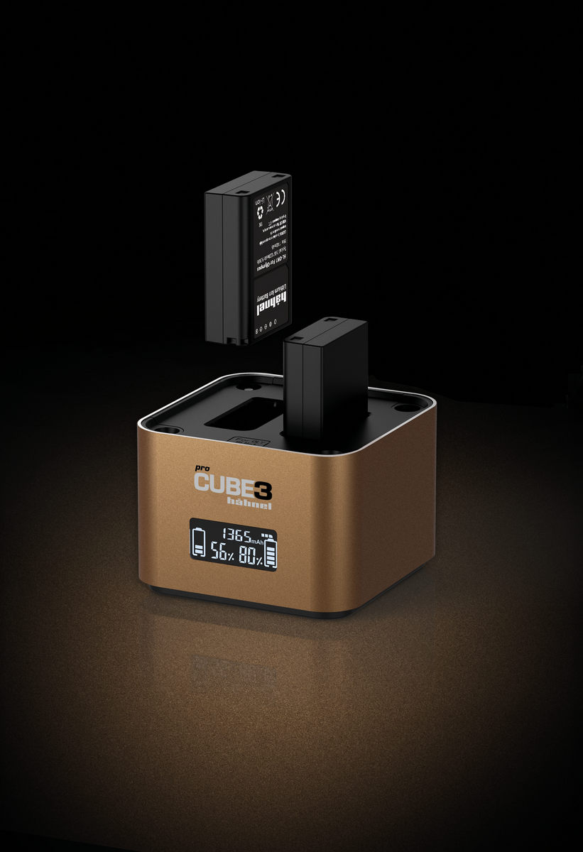 Hahnel Pro Cube 3 Charger for OM System – Camera Electronic