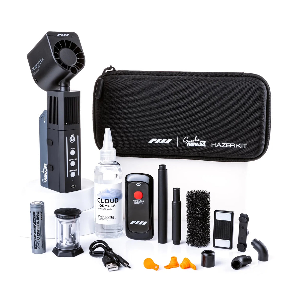 SmokeGENIE Smoke Ninja Pro Hazer Kit Handheld Smoke Machine – Camera ...