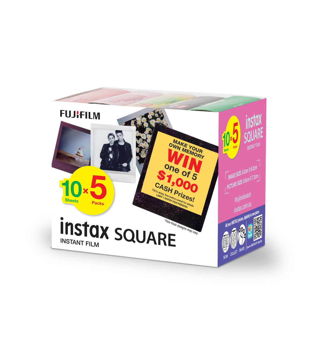 FUJIFILM instax Square Novelty (50 Pack) – Camera Electronic