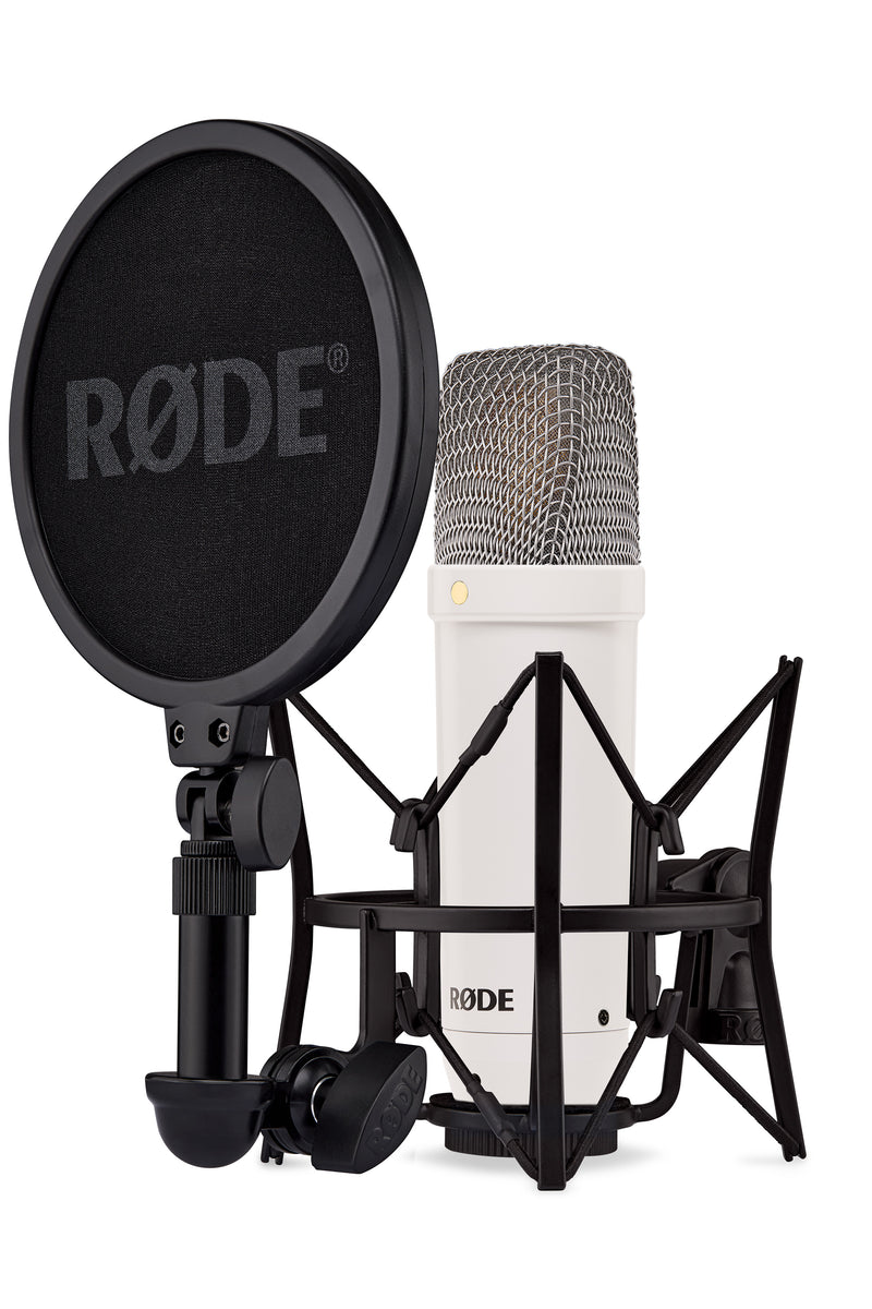 RODE NT1 Signature Series Large-Diaphragm Condenser Microphone (White ...