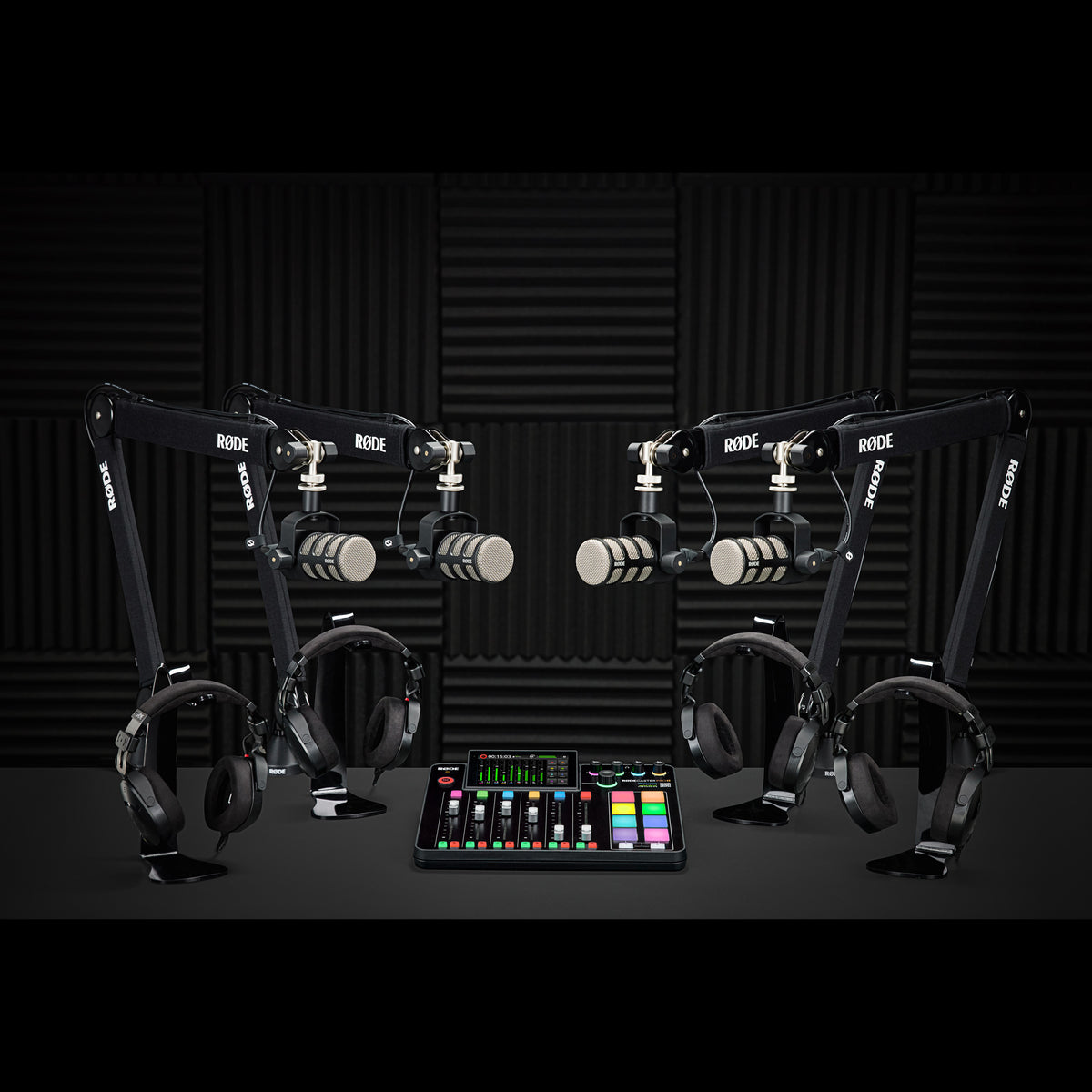 Rode RODECaster Pro II Four-Person Podcast Kit (Ultimate Podcaster Bun ...