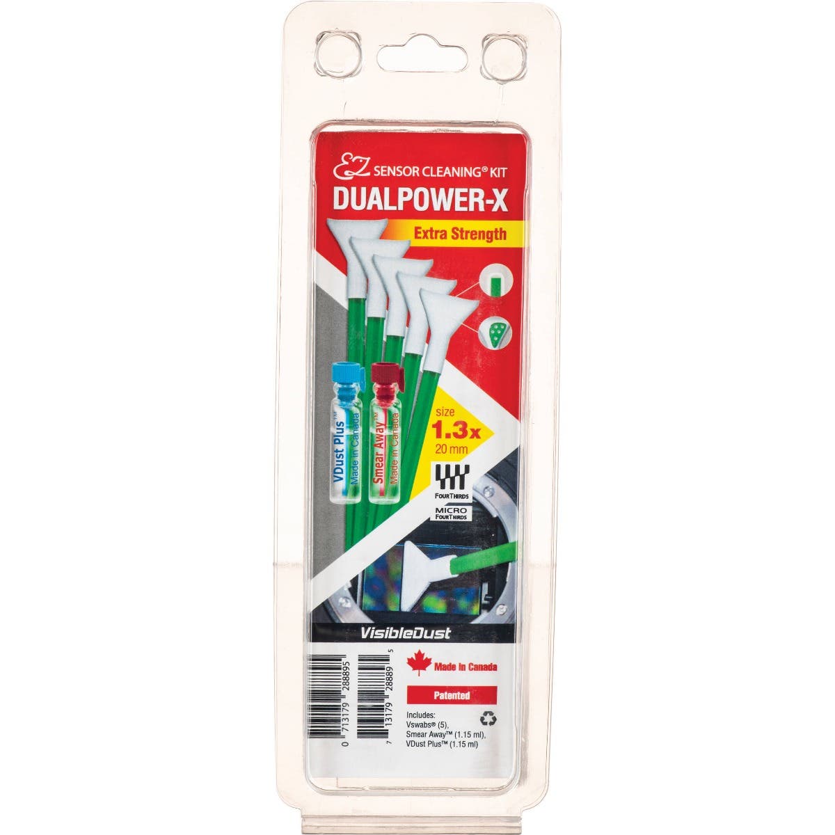 VisibleDust EZ Sensor Cleaning Kit DUALPOWER-X Extra Strength with 5 M ...