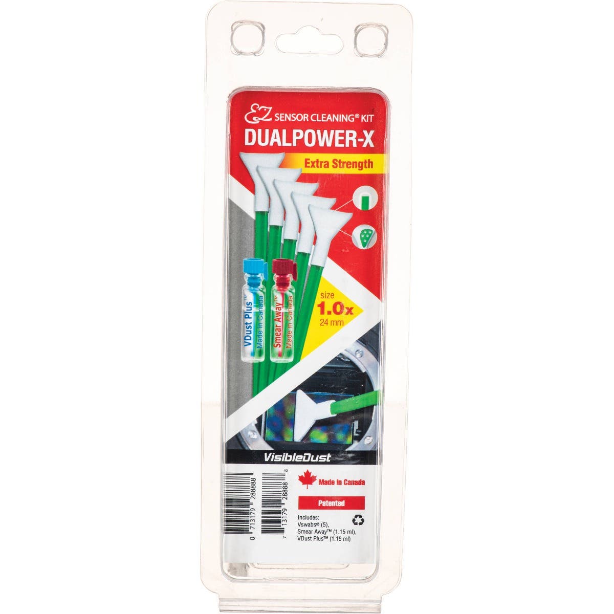 VisibleDust EZ Sensor Cleaning Kit DUALPOWER-X Extra Strength with 5 M ...