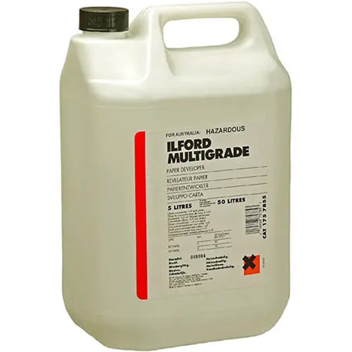 Ilford Multigrade Developer (Liquid) for Black & White Paper 5 Litres ...