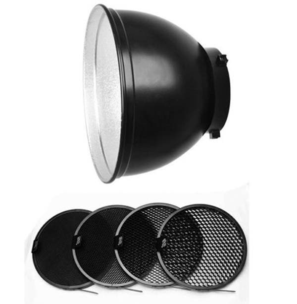 JINBEI 55 Degree REFLECTOR and HONEYCOMB DISC GRID SET – Camera Electronic