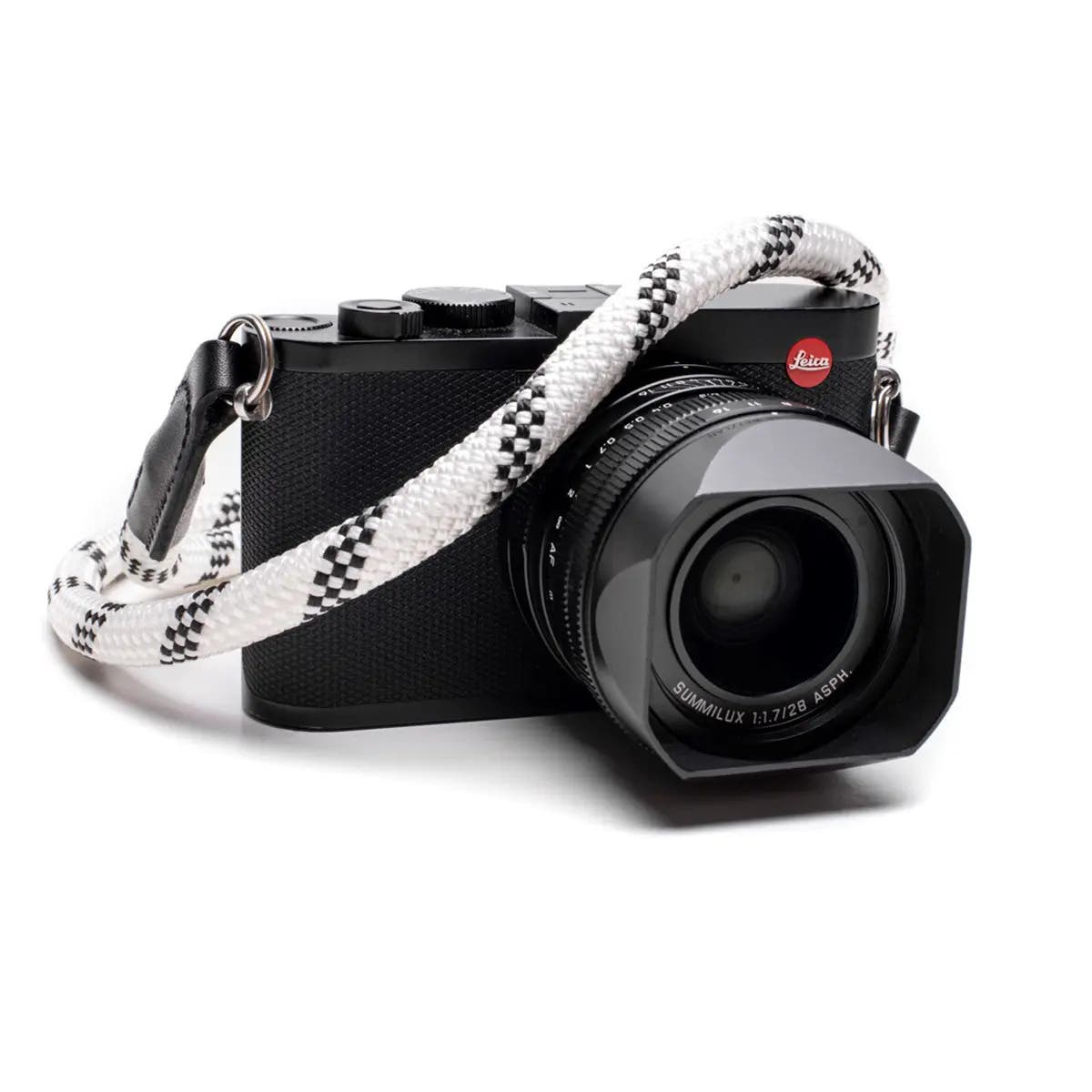 Leica Rope Strap, white and black, 126cm with O-Ring – Camera Electronic