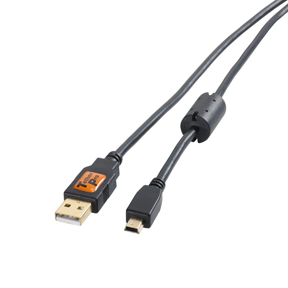 Tether Tools USB 2 Male to Mini-B 5-Pin 90cm Black – Camera Electronic